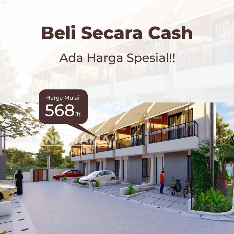 Rumah 2 Lantai Lokasi Pinggir Jalan di Sawangan,Depok