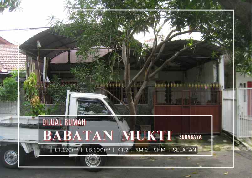 Jual Rumah Depan Taman di Babatan Mukti, Surabaya