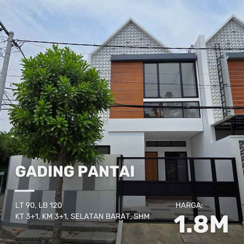 Rumah Gading Pantai New, Minimalis