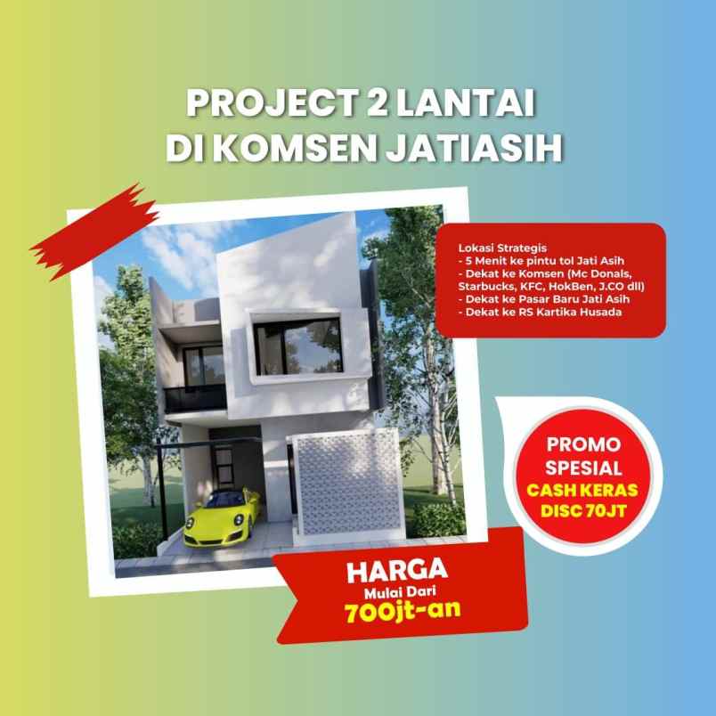 Rumah Elegan Komsen Jatiasih Bekasi dekat Toll